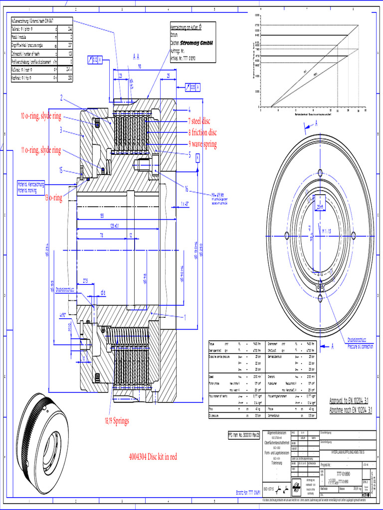 SFP 250x350XP Hydraulic Coupling Details | PDF | Mechanics | Mechanical ...