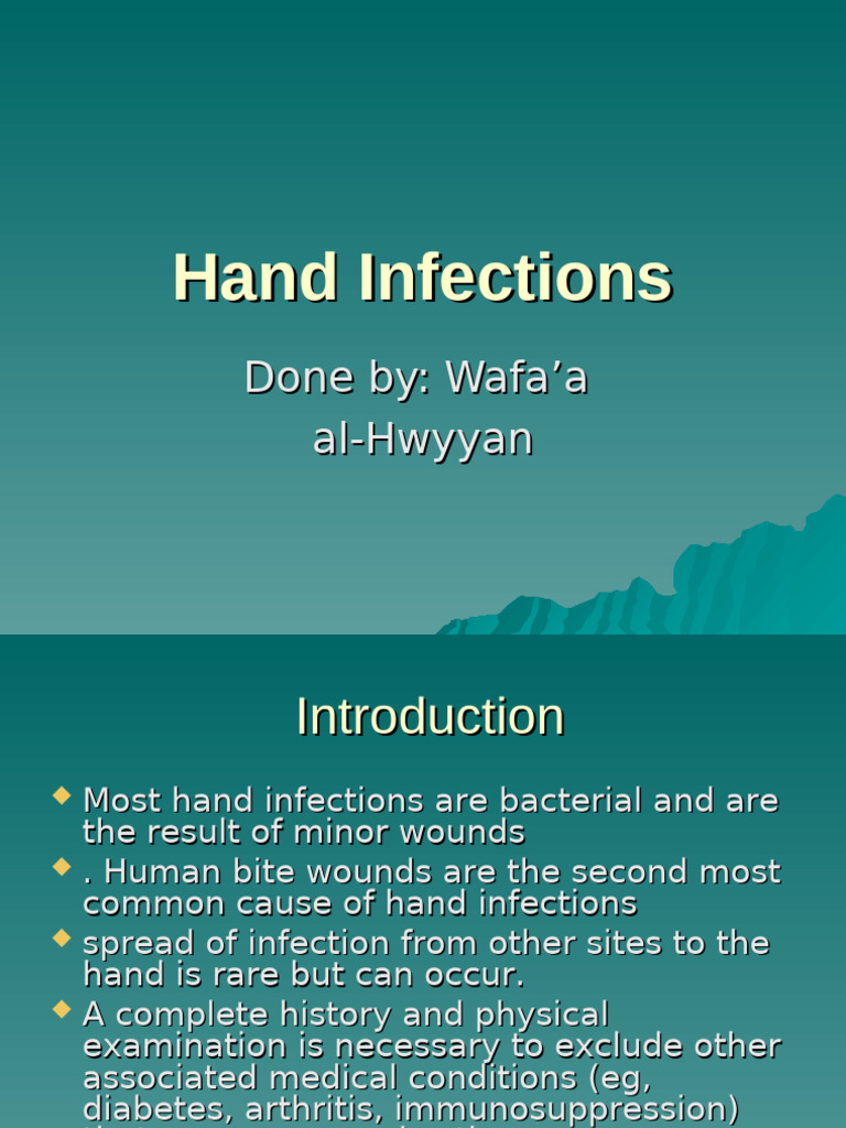 Hand Infections | PDF