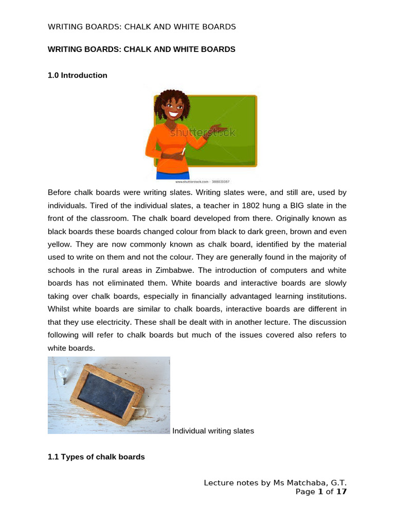 Writing Boards Final | PDF