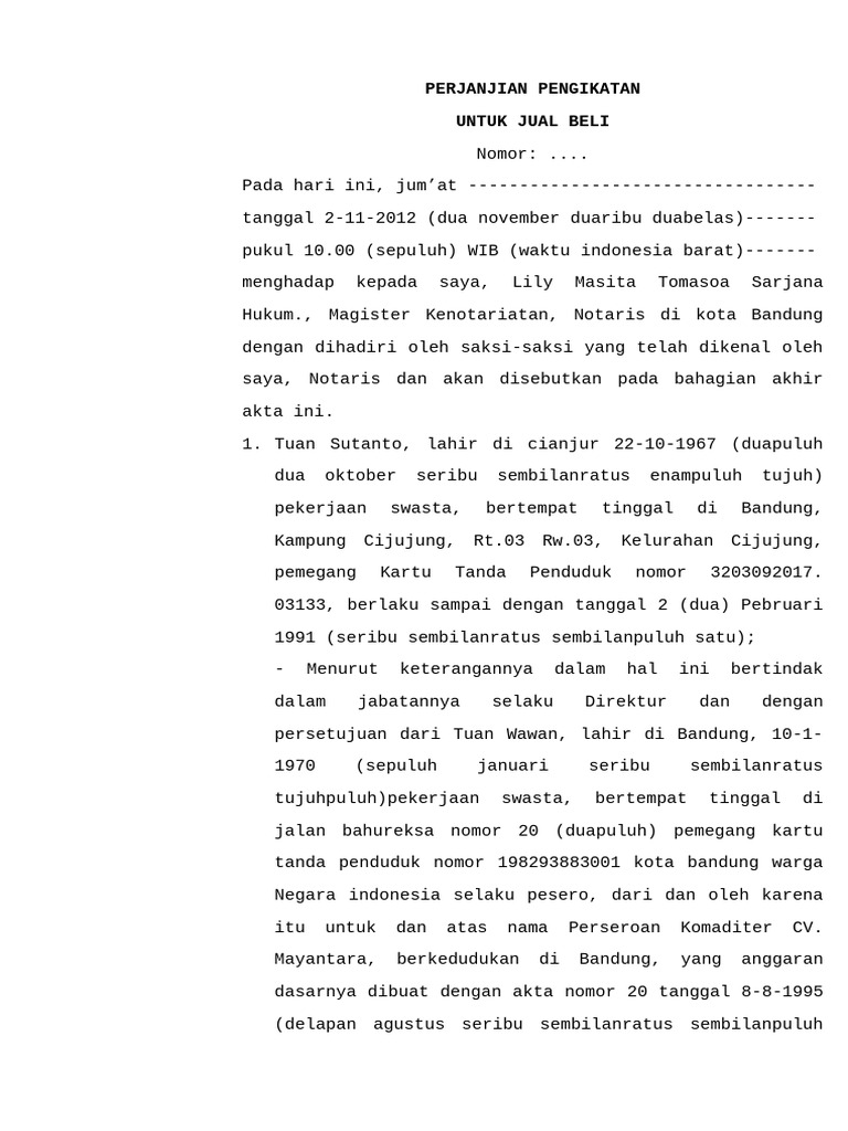 PPJB Tugas TPA1 | PDF