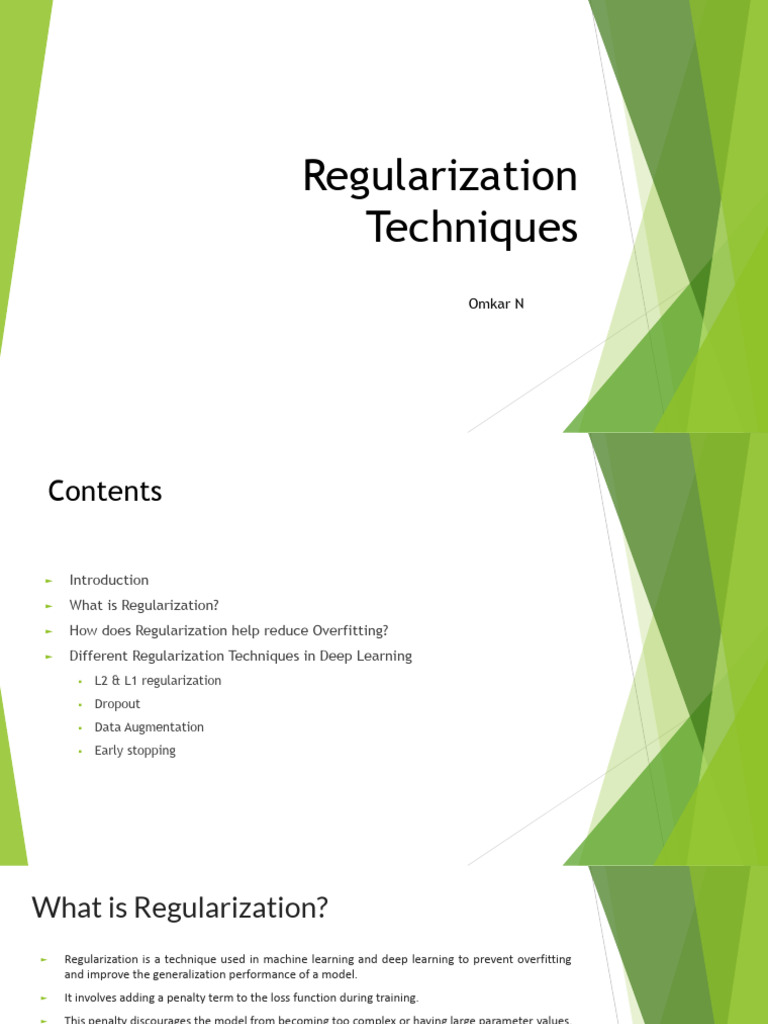 Regularization Techniques | PDF Regularization Techniques | PDF