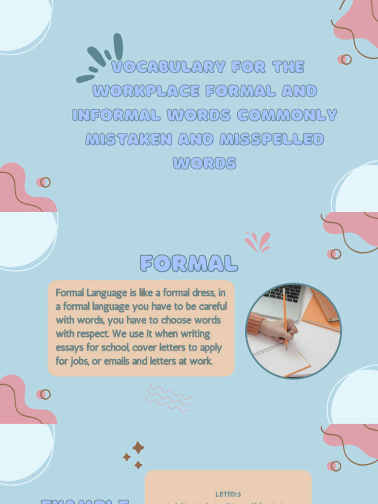 Vocabulary For Workplace | PDF