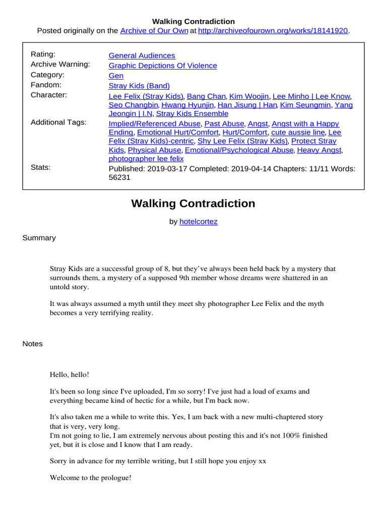 Walking Contradiction | PDF
