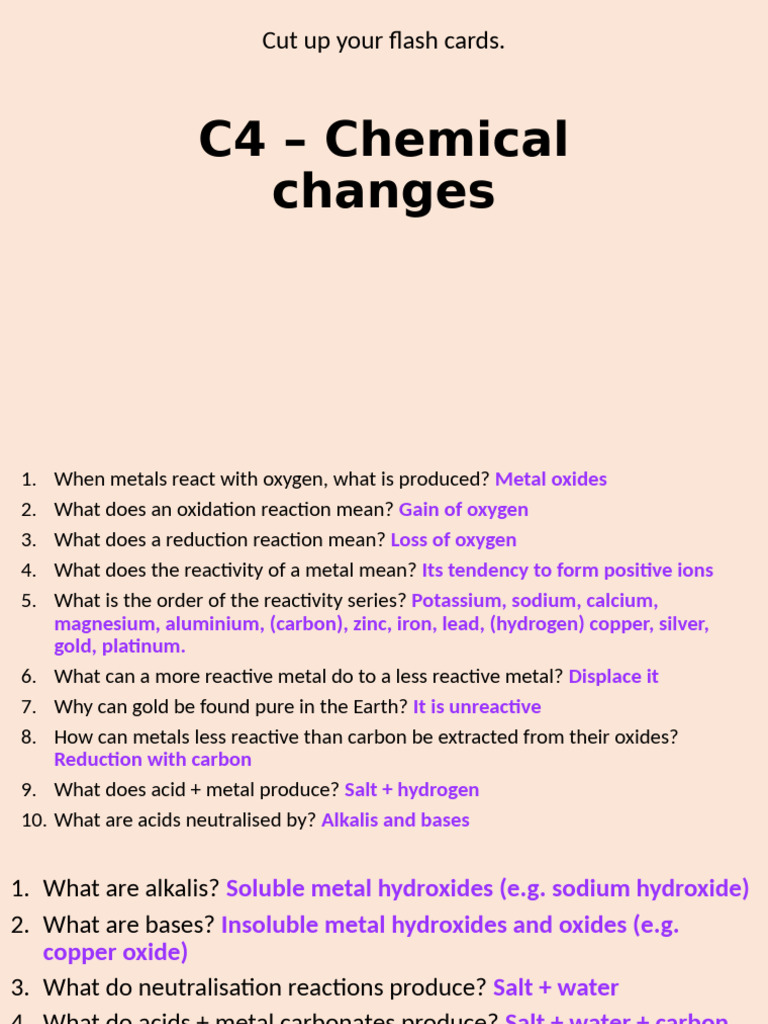 C4 Flashcards 1 2 | PDF
