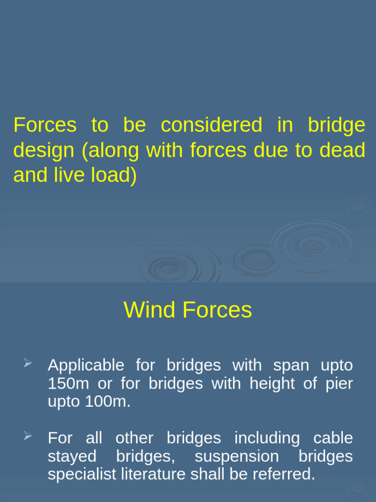 Other Forces On Bridges | PDF