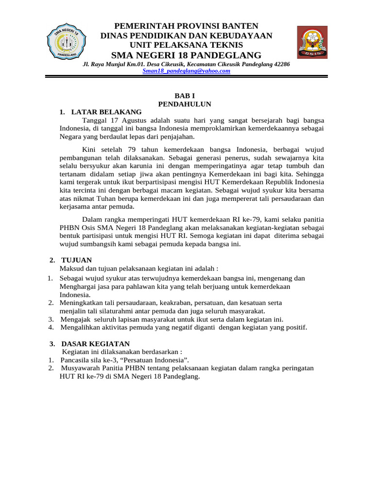 Proposal 17 Agustus | PDF