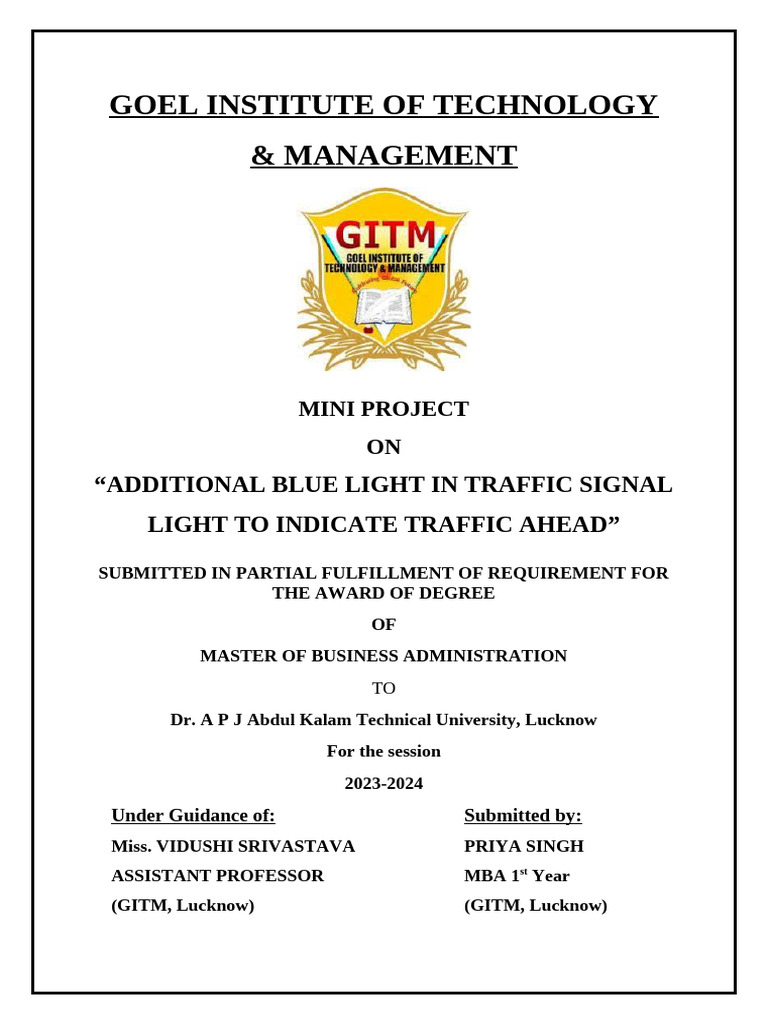 Additional Blue Light in Traffic Signal Light To Indicate Traffic Ahead ...