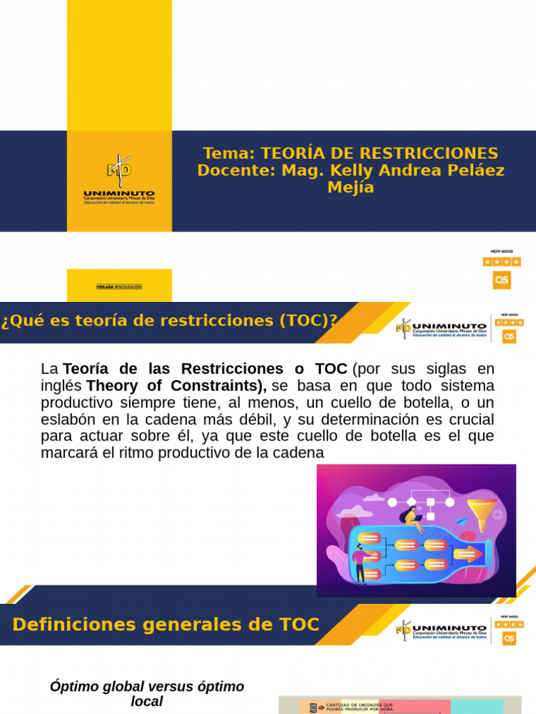 Clase 7 y 8. Teoría de Restricciones - Noche | PDF
