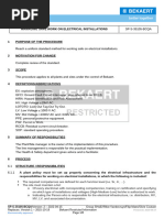 Electrical Safety Standard Operating Procedure | PDF | Electrical ...