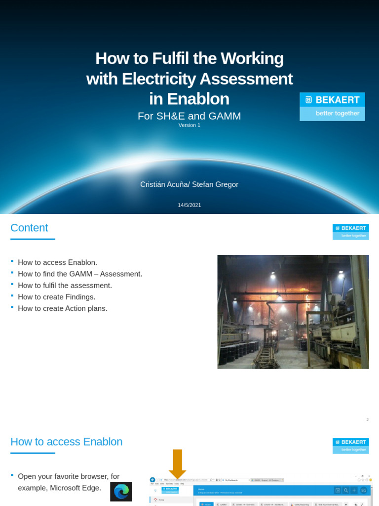 Enablon Training: GAMM Assessment Guide | PDF | Software | Career & Growth