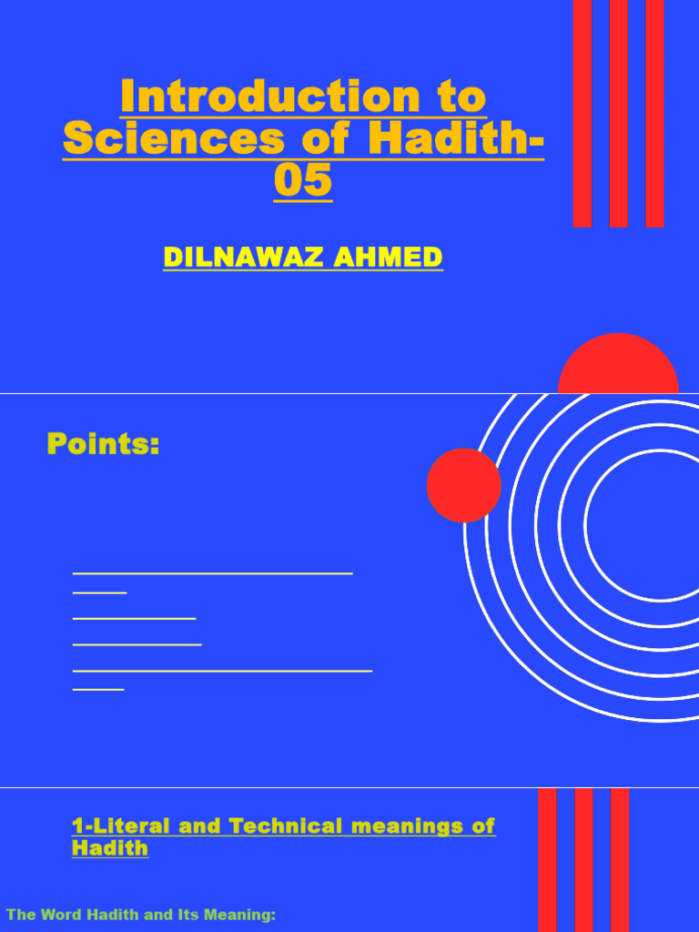 Islamic Studies-05 (1) HADEES | PDF