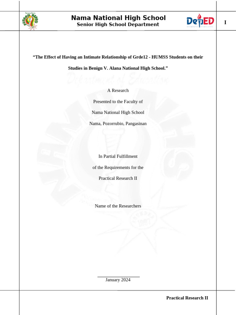 Nama NHS Research Template | PDF | Hypothesis | Procedural Knowledge