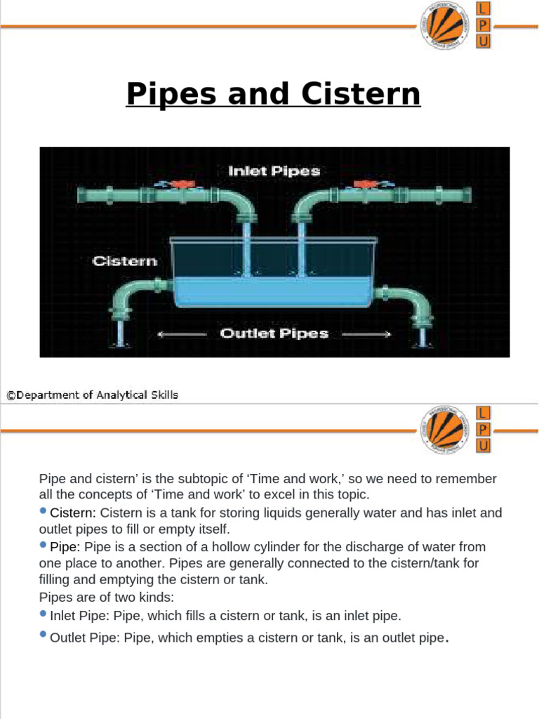 PEA 306 Pipes and Cistern | PDF