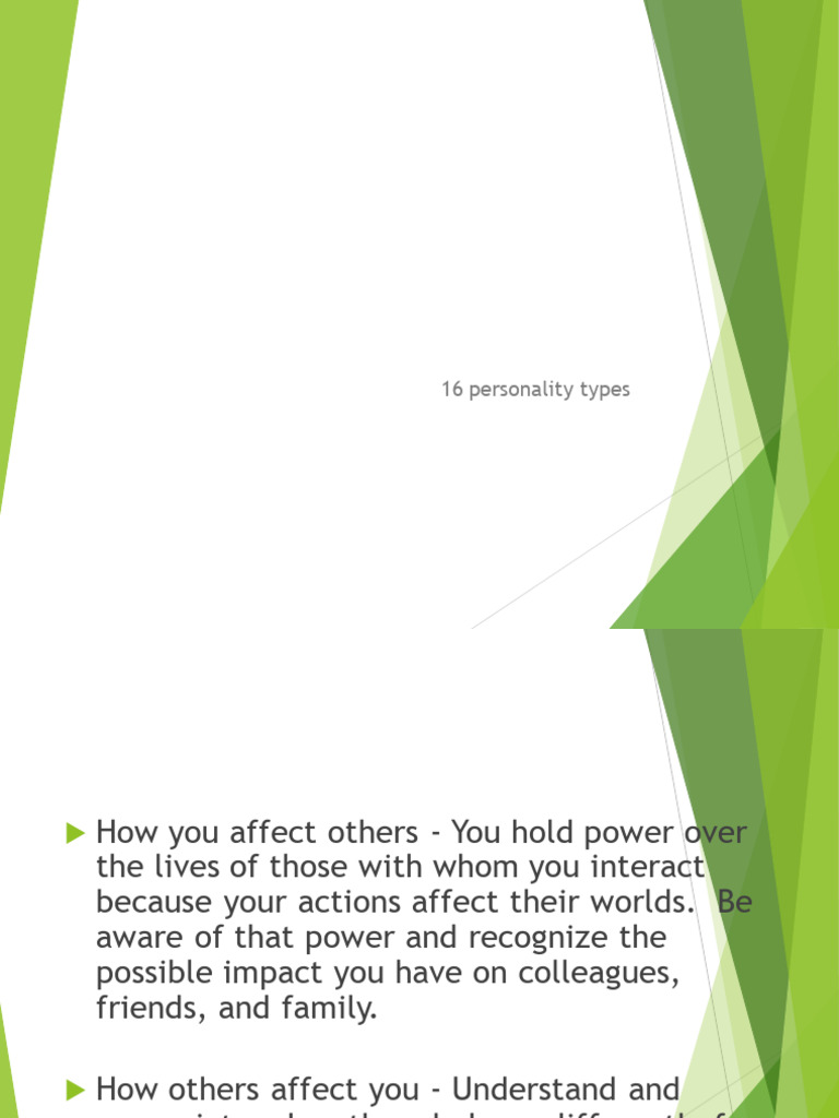 Chapter 6 (16 Personality Types) | PDF