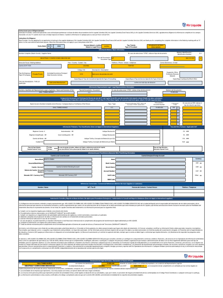NG-PR-ABA-002-Anexo 1 Alta de Proveedor - XLSX JA | PDF