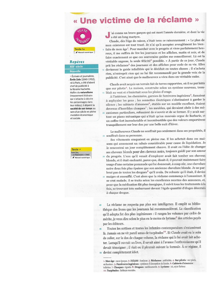 Une Victime de La Reclame 1ere Partie P 120 121 | PDF
