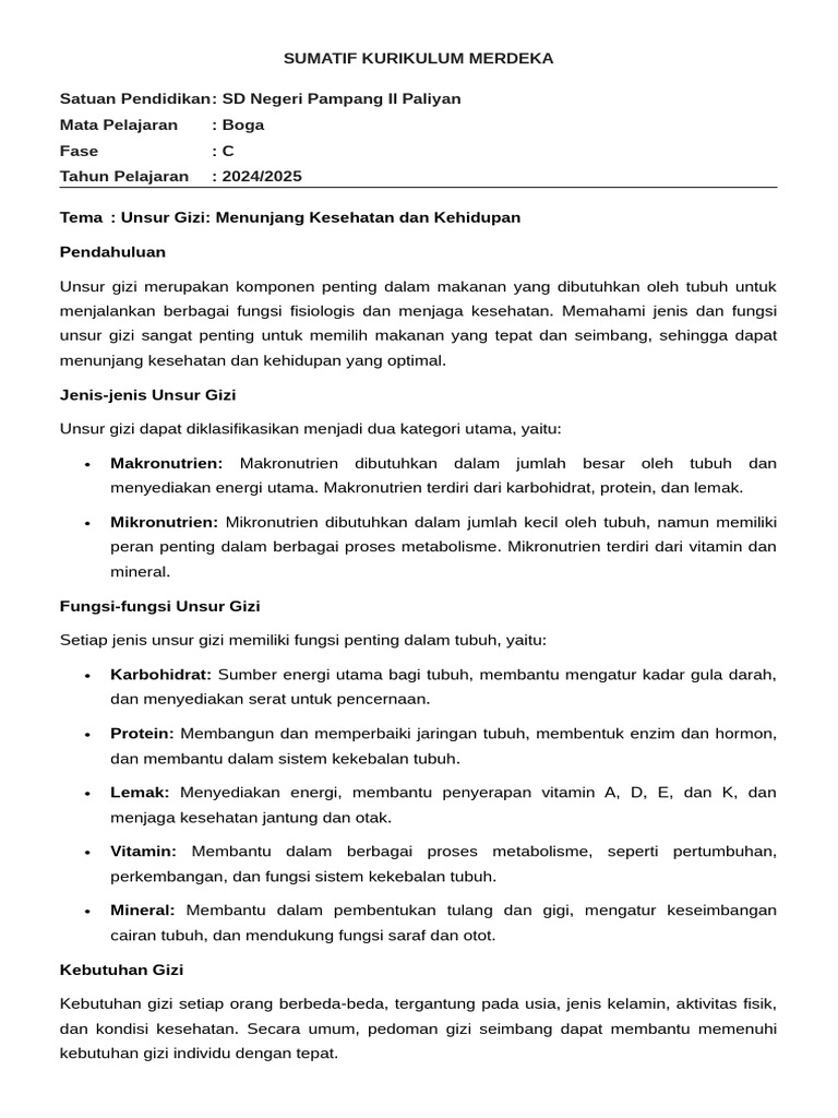 Sumatif 3 | PDF