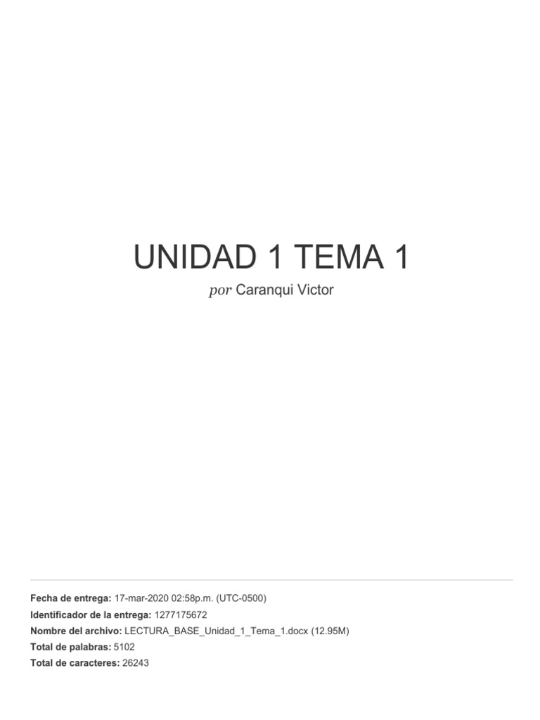 UNIDAD 1 TEMA 1 Tecnologia de La Informacion | PDF