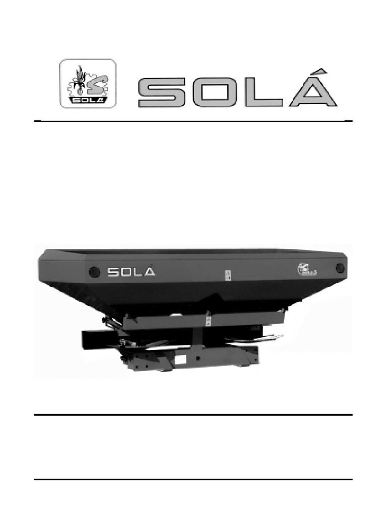 Abonadora Sola | PDF | Tractor | Negocios