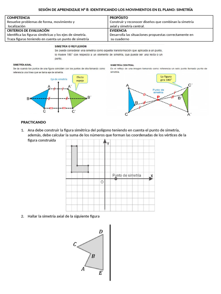 Simetría (2°) | PDF