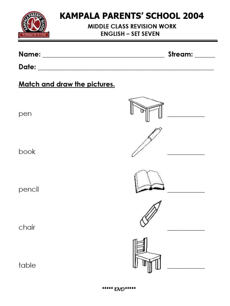 Middle Class English - Set Seven | PDF