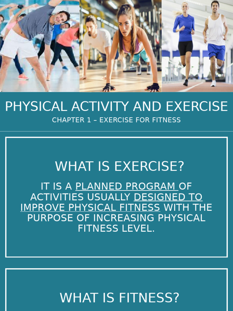 CHAPTER 1.1 Physical Activity and Exercise | PDF