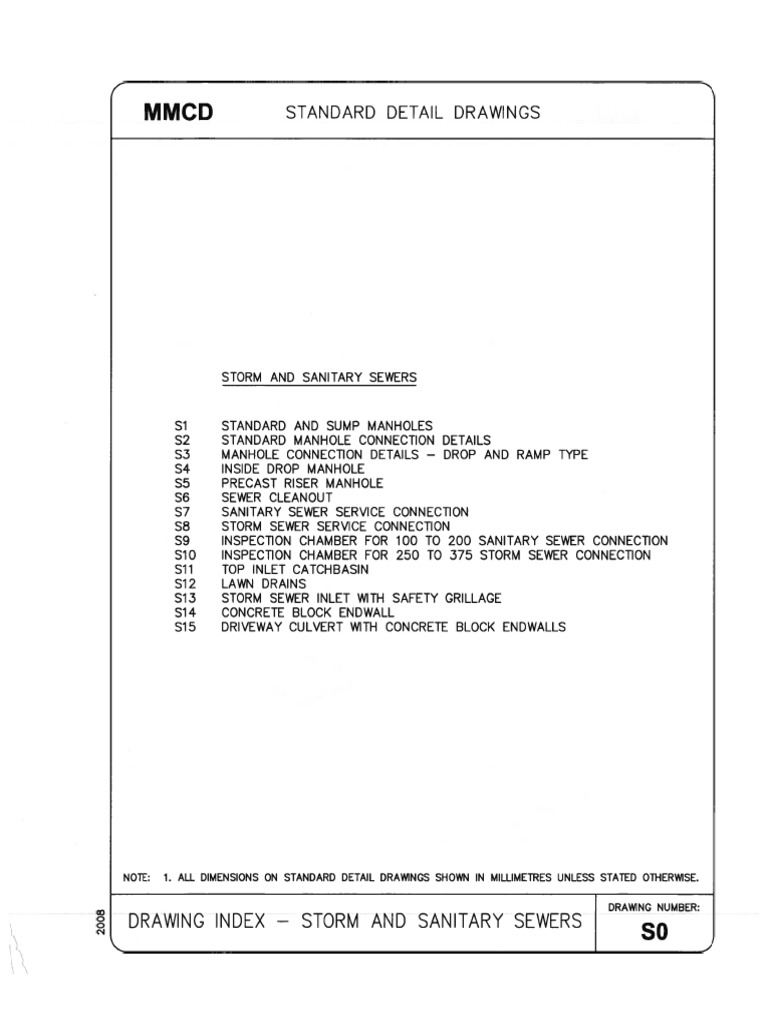 MMCD - S & W Drawings 1 | PDF