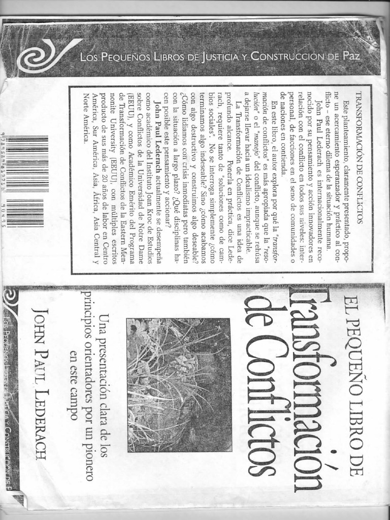 El Pequeã o Libro. Lederach | PDF