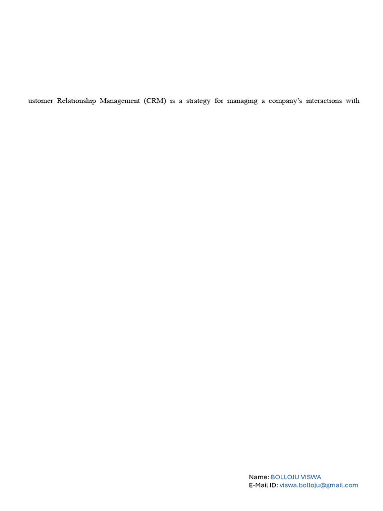 Salesforce Project Documentation | PDF