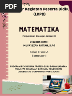 LKPD Matematika Kelas 1 SD (Penjumlahan Dan Pengurangan) | PDF