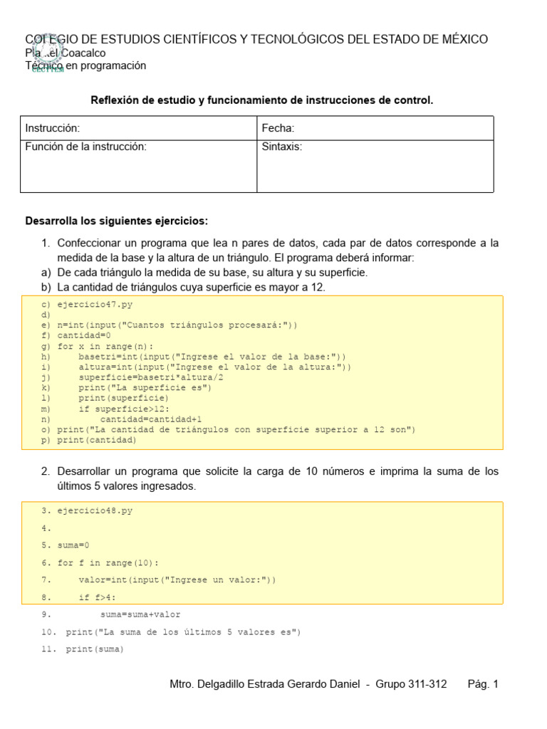 Reflexion | PDF | Métodos y materiales de enseñanza | Informática