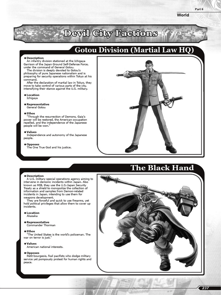 SMT TTRPG Npcs | PDF