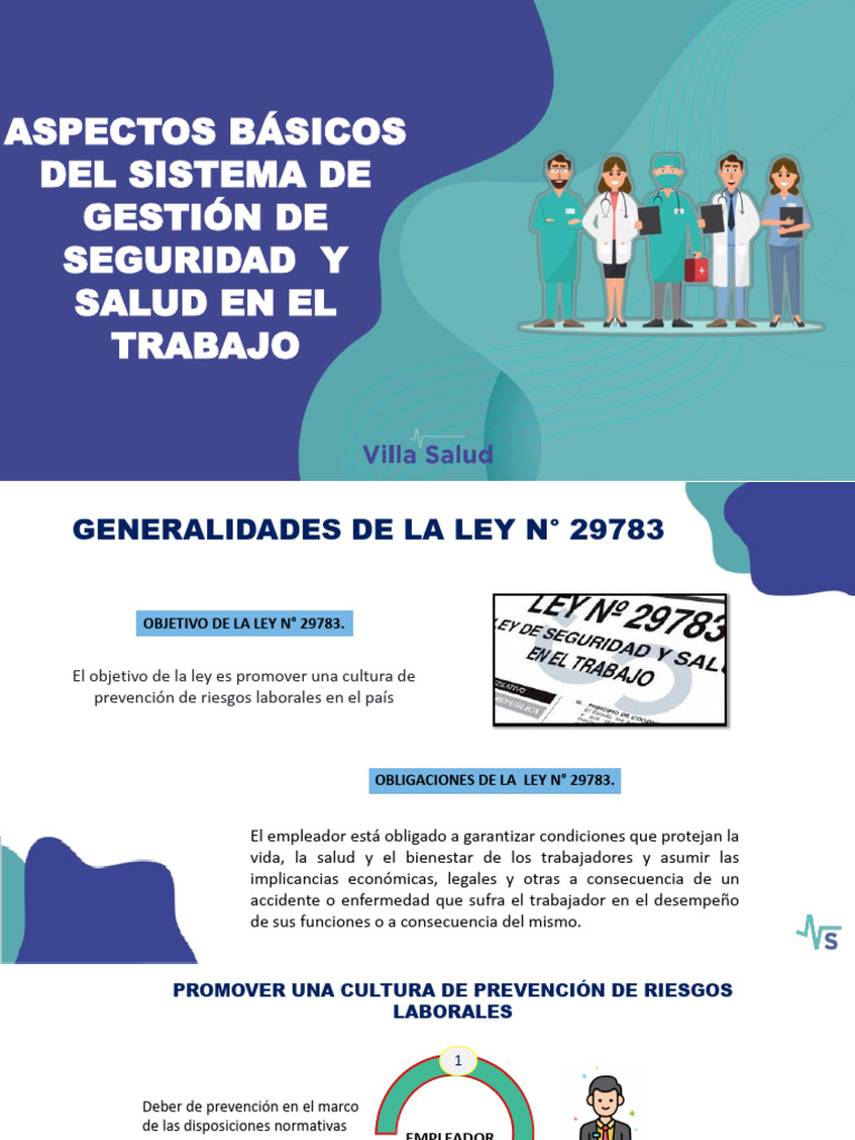 Ley 29783: Seguridad y Salud Laboral | PDF | Riesgo | Derecho laboral