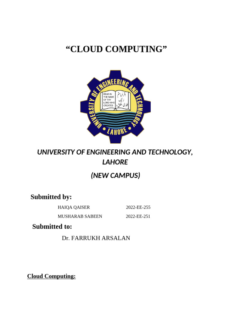 Cloud Computing F | PDF