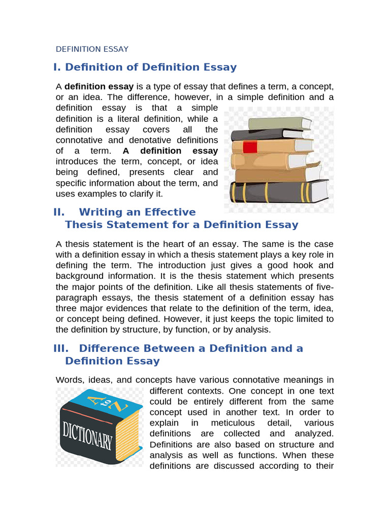 Definition Essay | PDF