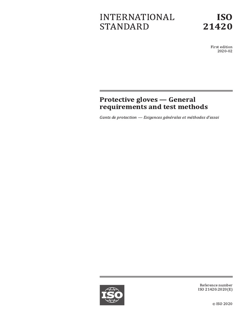 ISO 21420-2020 Protective Gloves | PDF