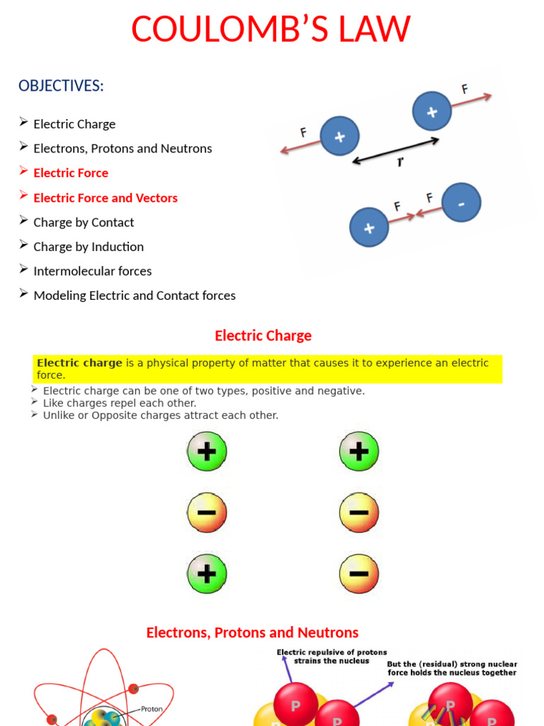 Summary-Exp1-Coulombs Law | PDF | Electric Charge | Force