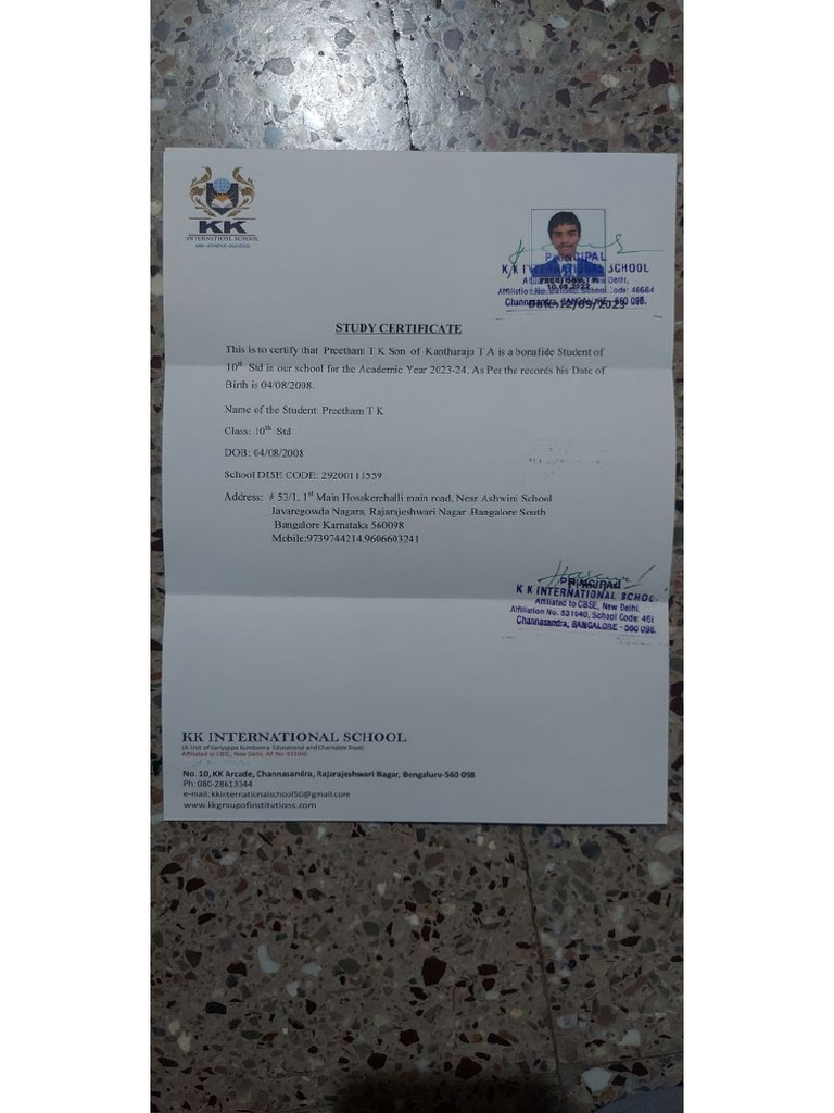 Study Certificate | PDF