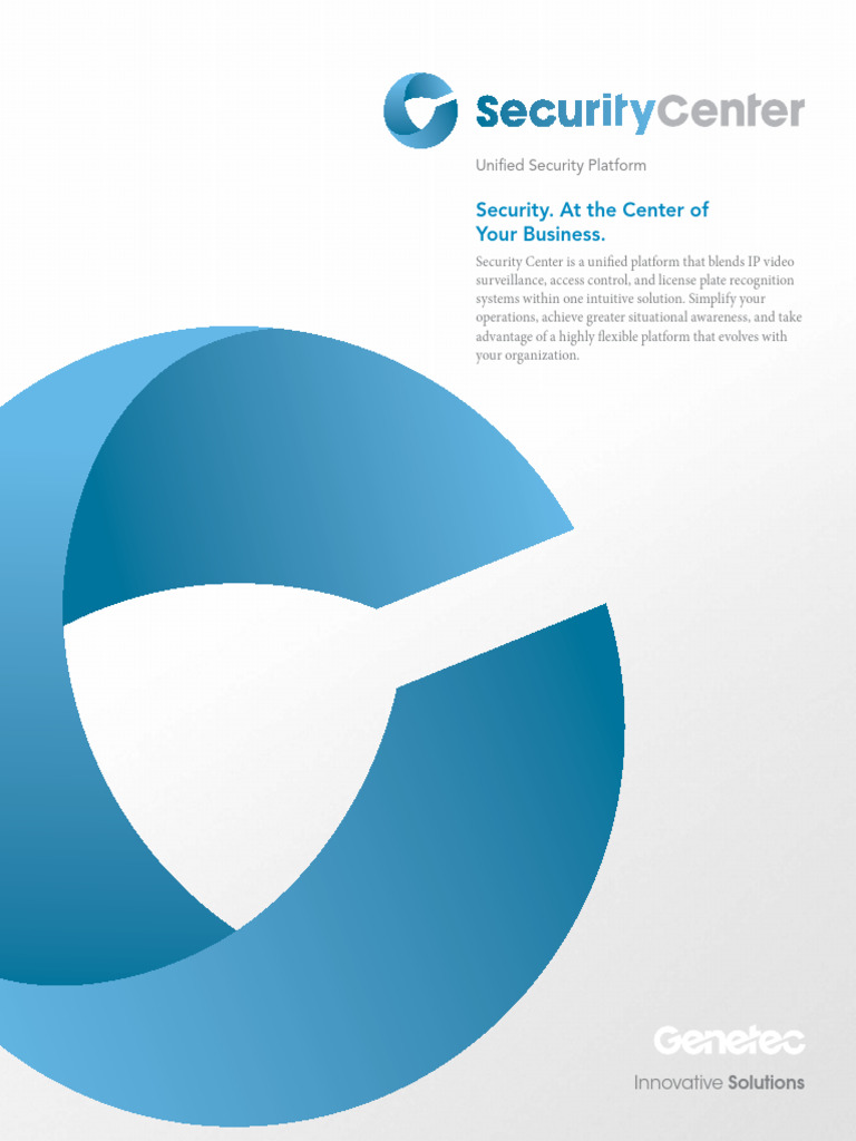 Genetec - Security Center | PDF