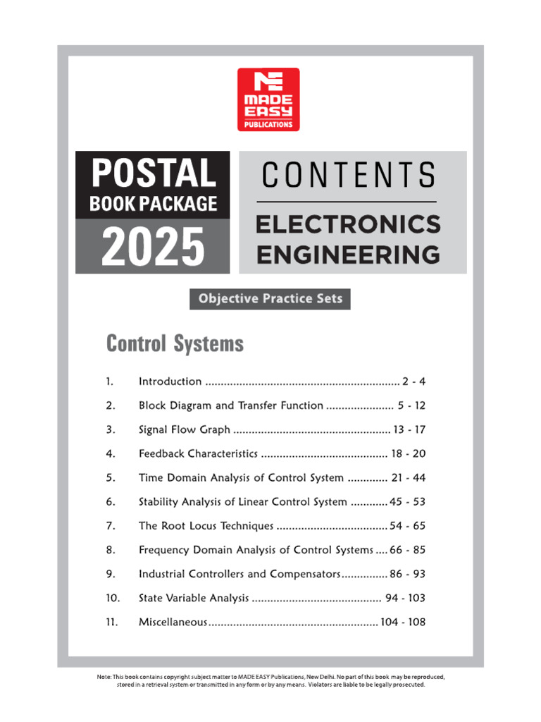 Control Systems Obj EC 2025 | PDF