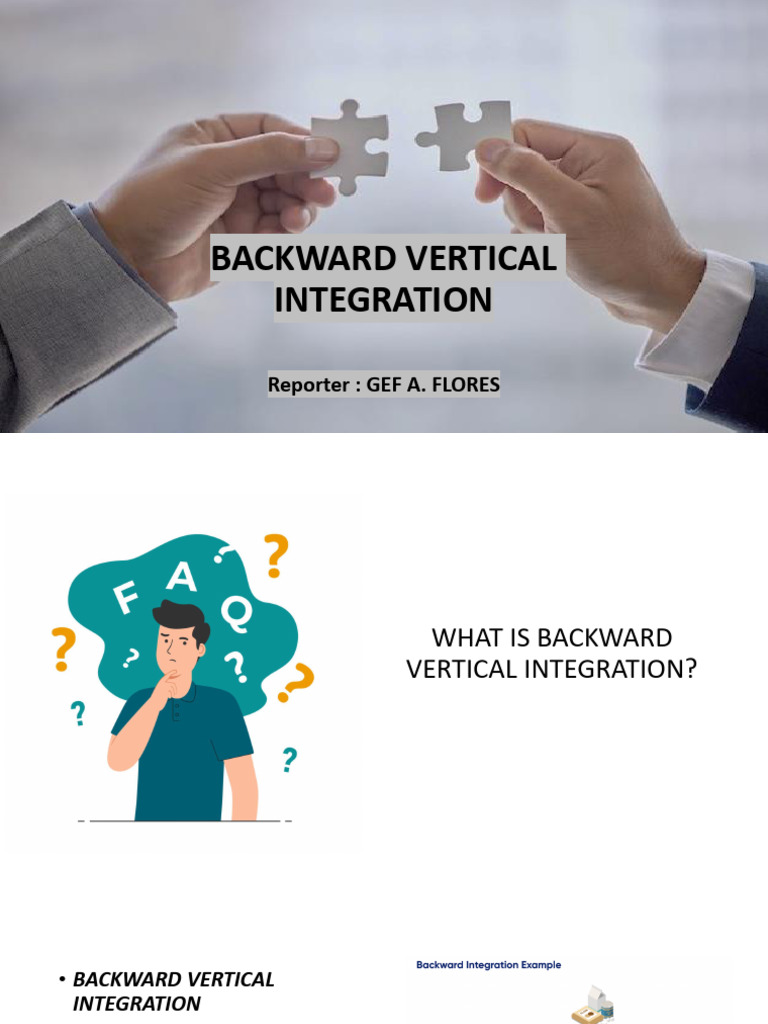 Ge 102 Backward Vertical Integration | PDF