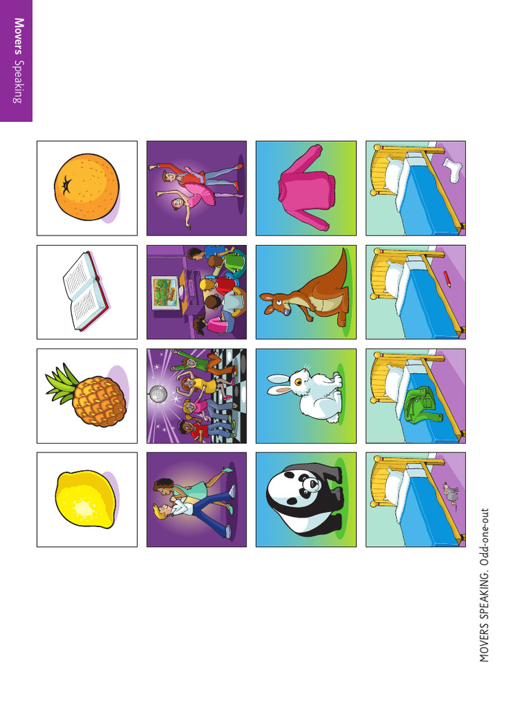 Movers Speaking Paper Part 1 Odd One Out | PDF