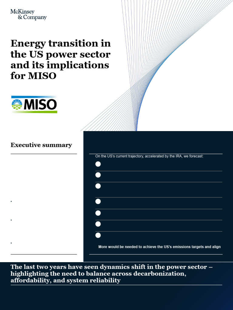 Energy Transitions in The US and Its Implication For MISO | PDF | Climate Change Mitigation ...