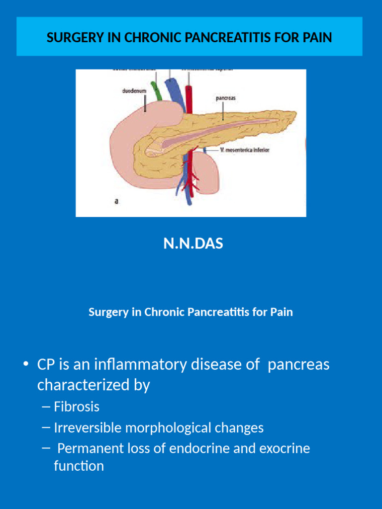 Surgery in Chronic Pancreatitis | PDF
