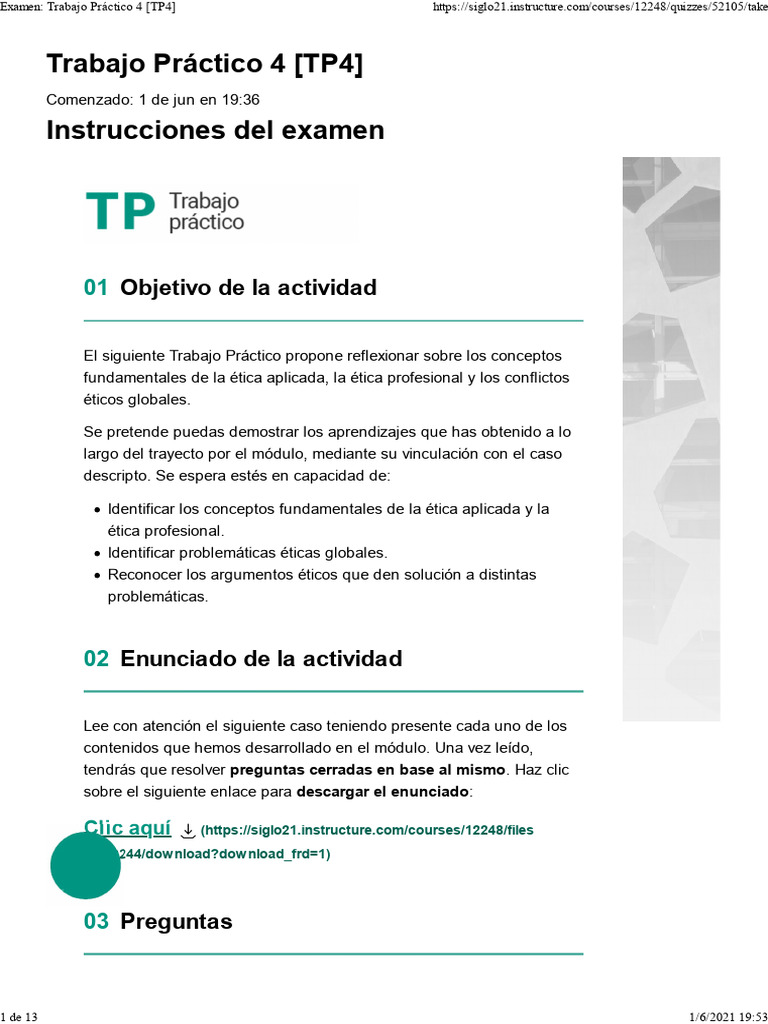 TP 4 - Ética - LV - 98,75% - 1b 2021 | PDF
