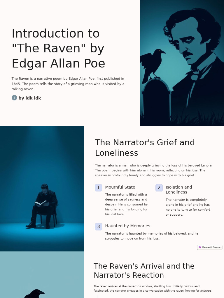 Introduction To The Raven by Edgar Allan Poe | PDF