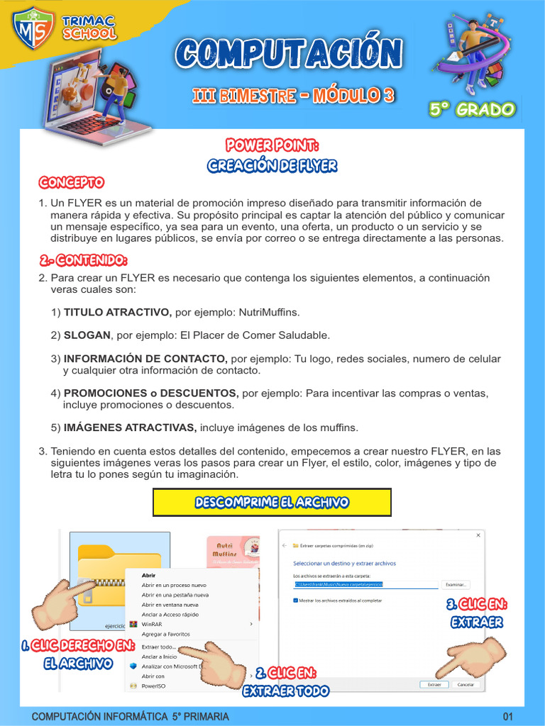 III Bimestre- Módulo 3-Power Point-creación de Flyer | PDF