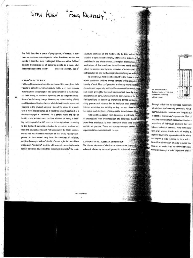 Stan Allen - Field Conditions | PDF