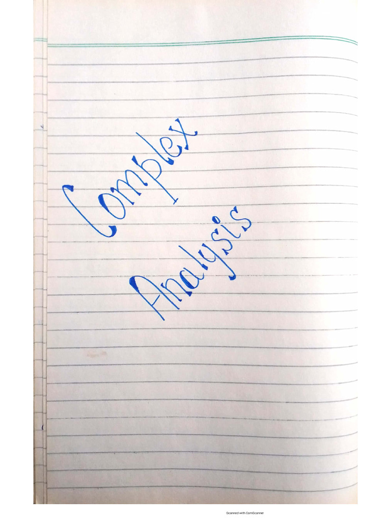 Complex Analysis | PDF Complex Analysis | PDF