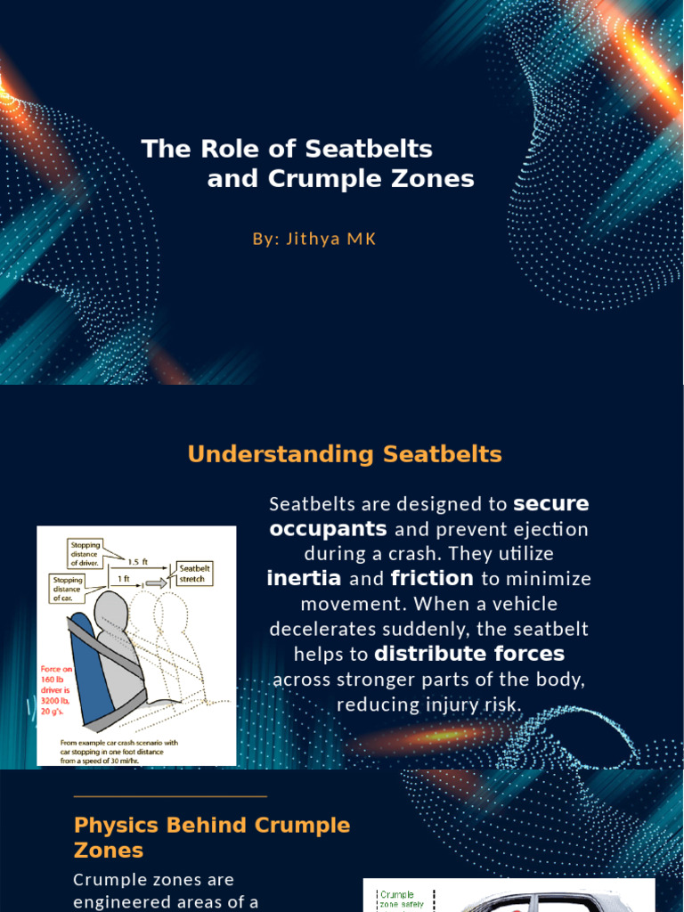Slidesgo Integrating Physics in Automotive Safety The Role of Seatbelts ...